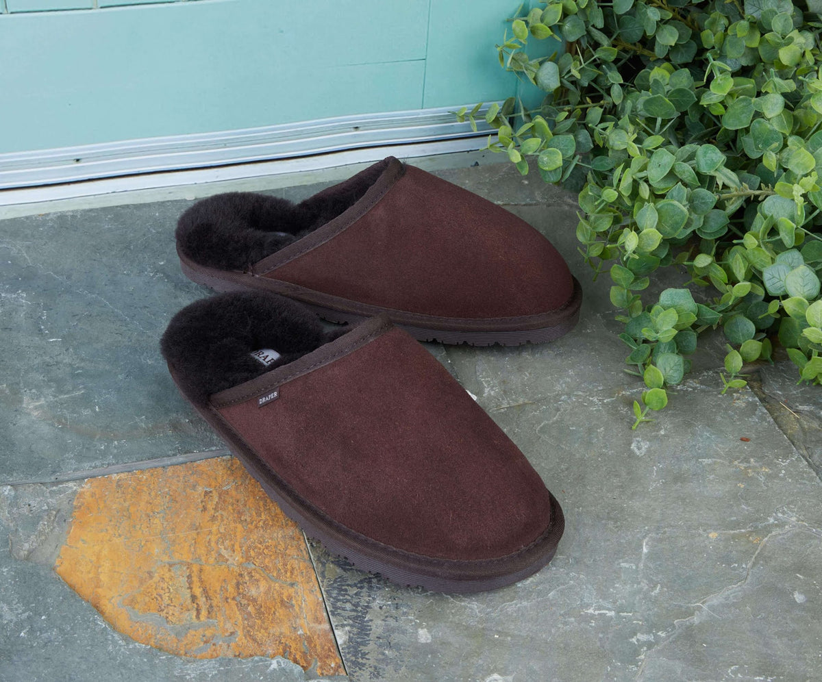 Why Should You Invest in a Pair of Men’s Shearling Slippers | Draper