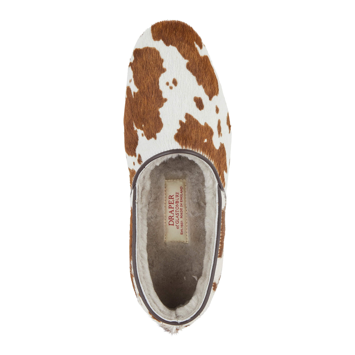 SEBASTIAN | Mens Shearling Slippers | Cowhide Slippers hair on