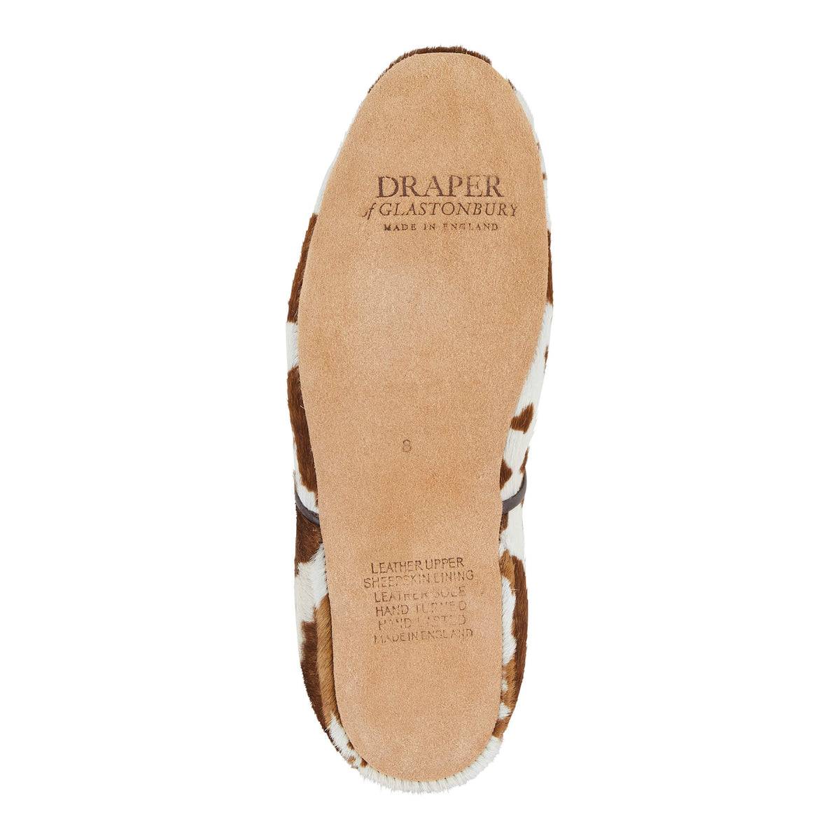 SEBASTIAN | Mens Shearling Slippers | Cowhide Slippers hair on